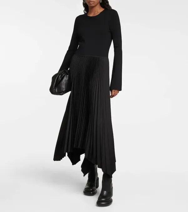 JOSEPH Deron Asymmetric Midi Dress