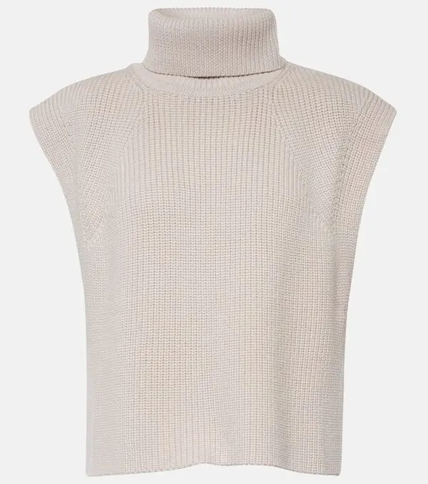 MARANT ETOILE Megan Turtleneck Wool Sweater Vest