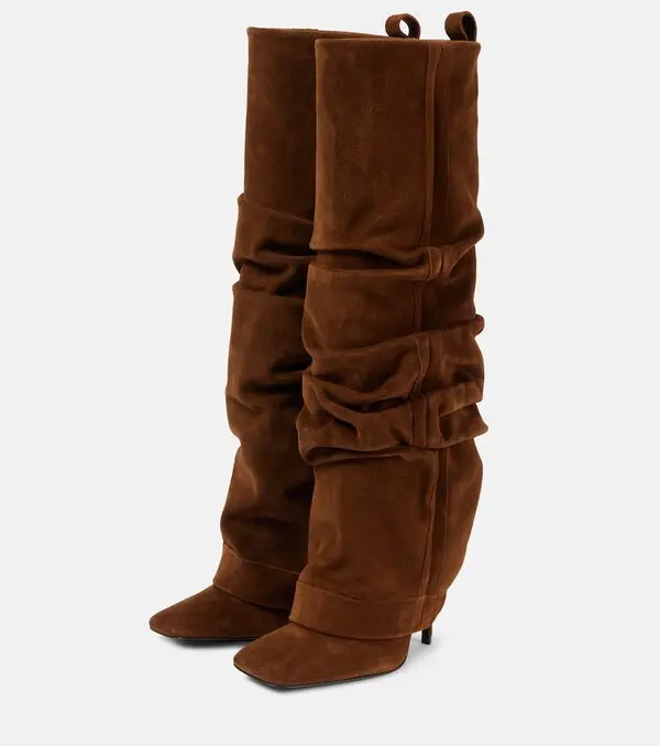 Attico Rea Suede Knee-high Boots