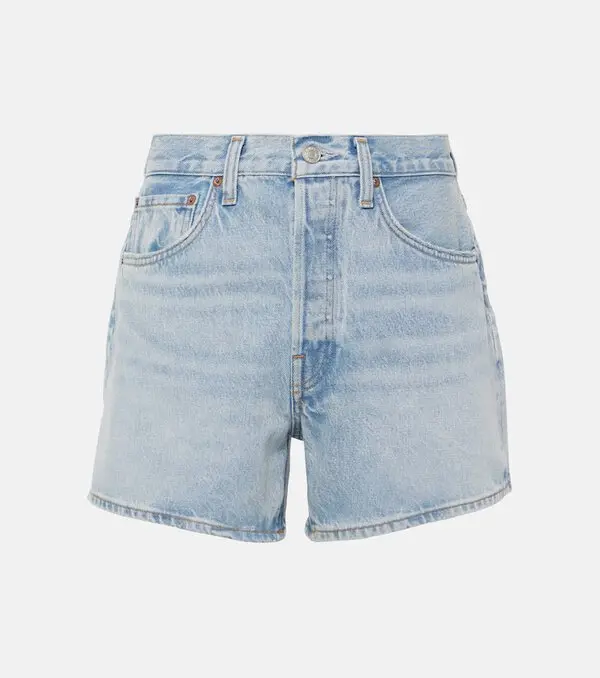 AGOLDE Parker Mid-rise Denim Shorts - Blue