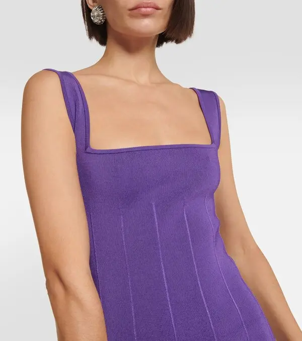 Galvan Atalanta Ruffled Midi Dress