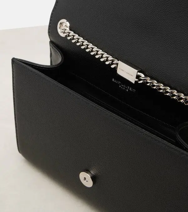 Saint Laurent Kate Small Leather Shoulder Bag - Black