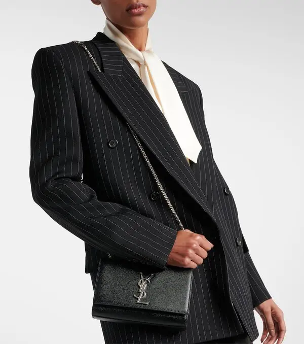 Saint Laurent Kate Small Leather Shoulder Bag - Black