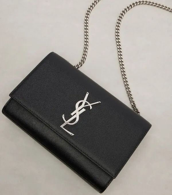 Saint Laurent Kate Small Leather Shoulder Bag - Black