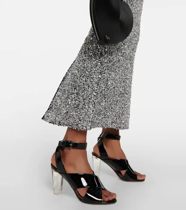 Alaïa Studded Leather Sandals