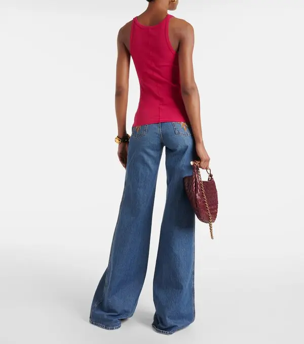 RE/DONE Ribbed-knit Tank Top