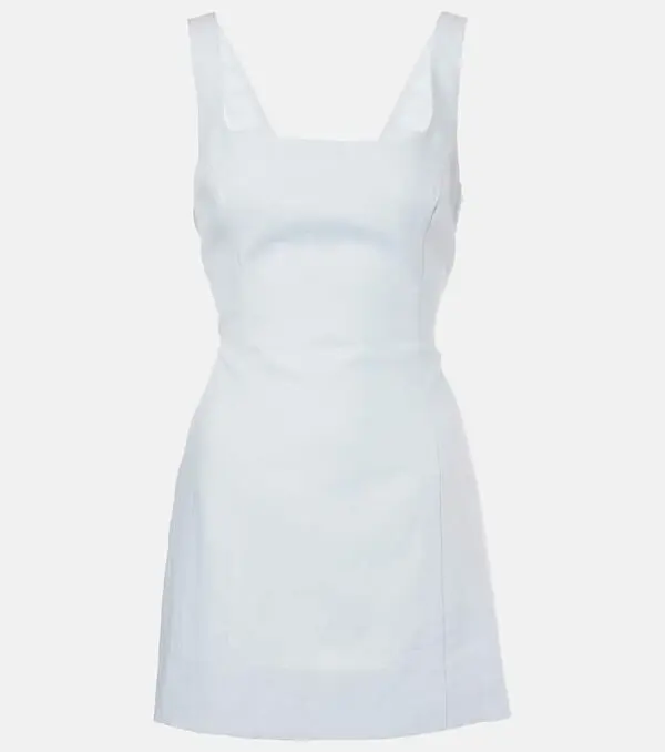 SIR. Iris Tie Mini Dress - Blue