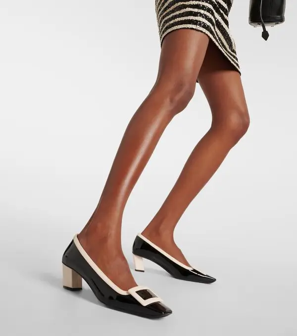 ROGER VIVIER Belle Vivier 45 Patent Leather Pumps