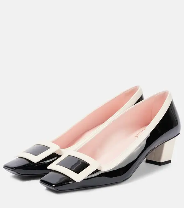 ROGER VIVIER Belle Vivier 45 Patent Leather Pumps