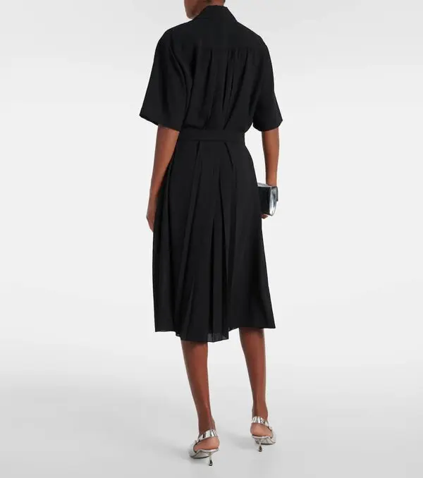 JOSEPH Arcade Plisse Midi Dress
