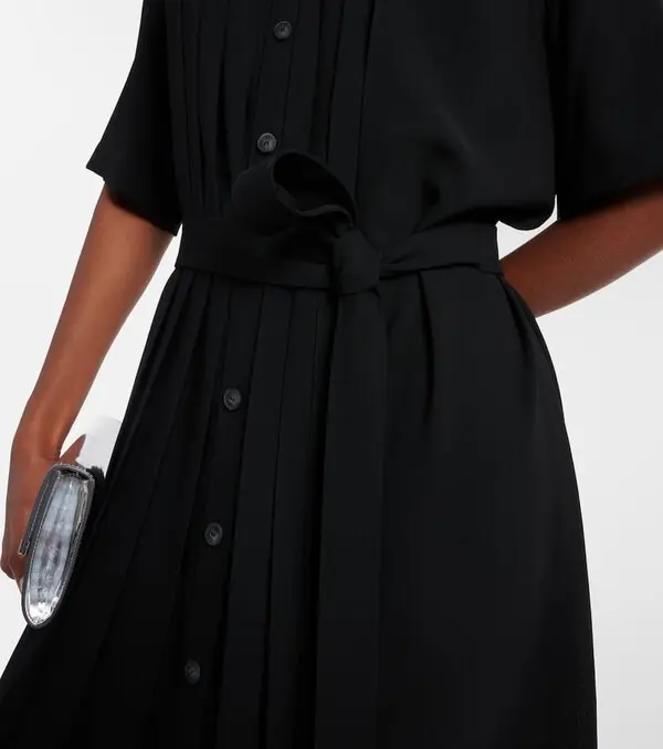 JOSEPH Arcade Plisse Midi Dress