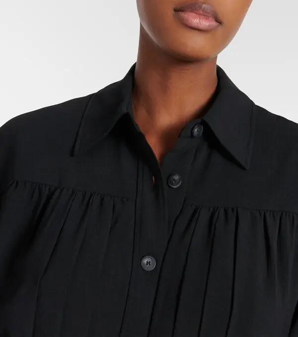 JOSEPH Arcade Plisse Midi Dress