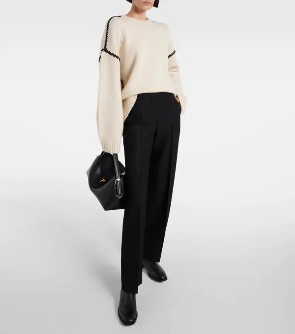 TOTEME High-rise Straight Trousers