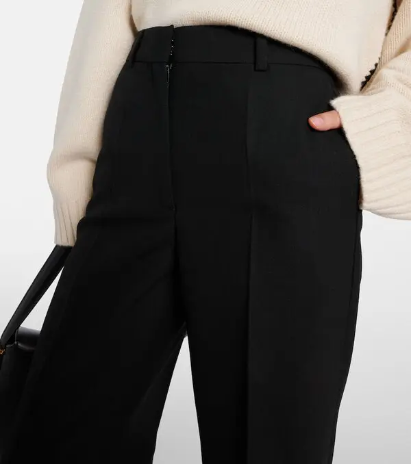 TOTEME High-rise Straight Trousers