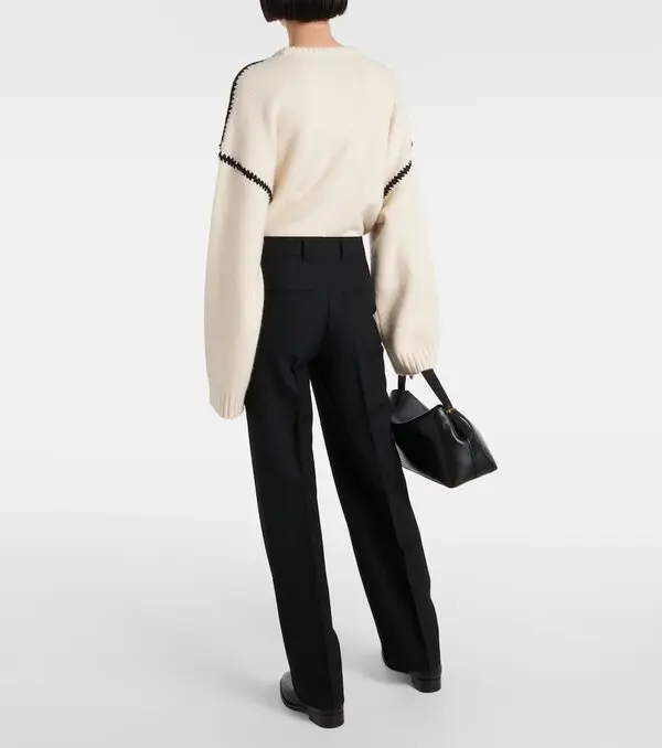TOTEME High-rise Straight Trousers