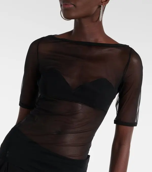 NENSI DOJAKA Mesh Top