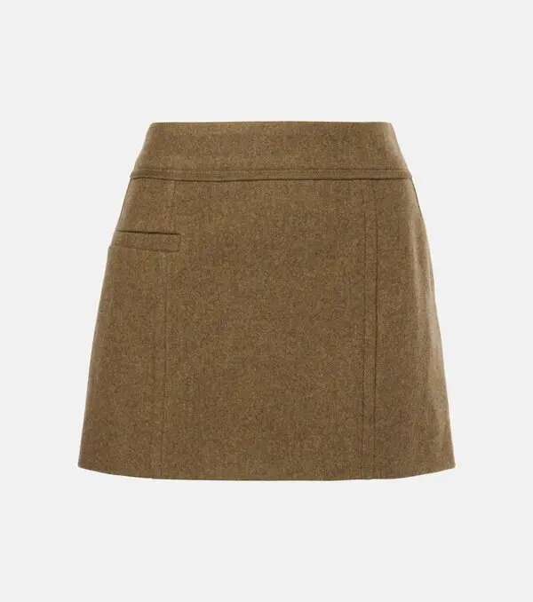 Victoria Beckham Wool Miniskirt