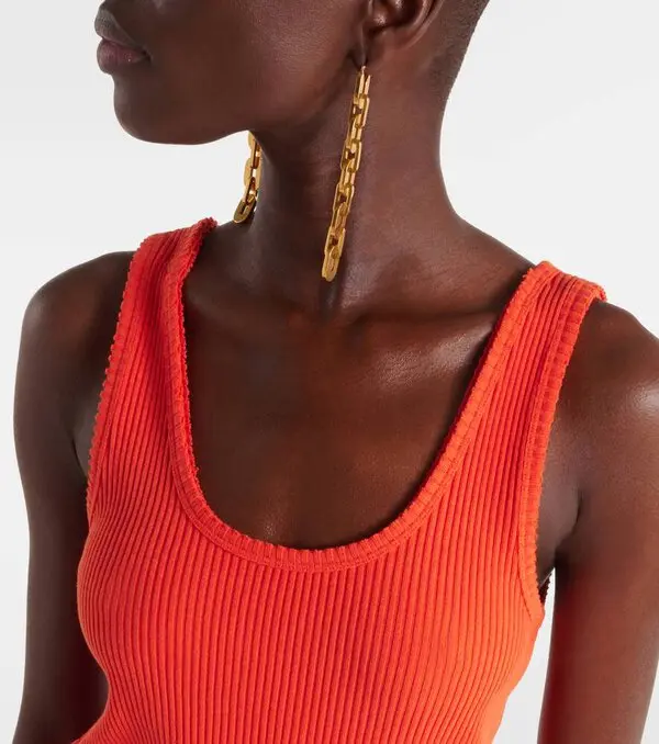 Vince Ribbed Knit Tank Top