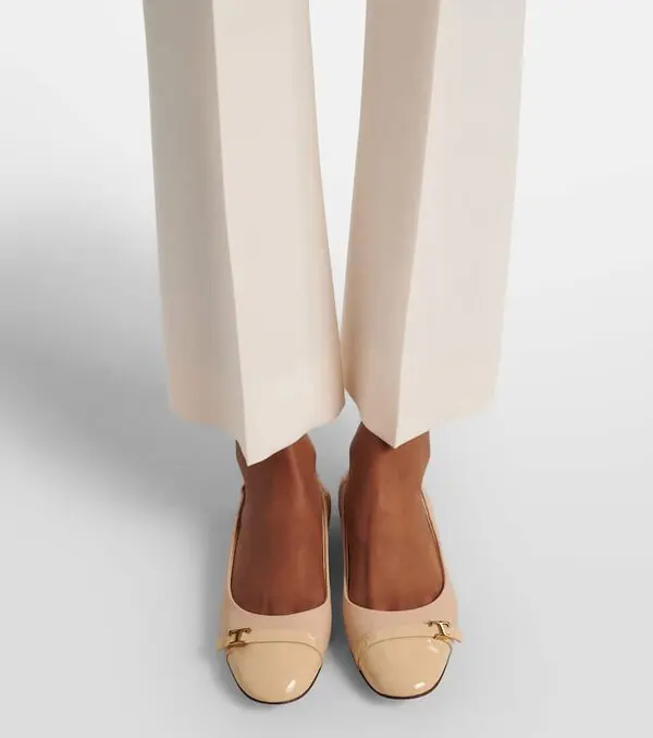 TOD'S Leather Ballet Flats - Pink