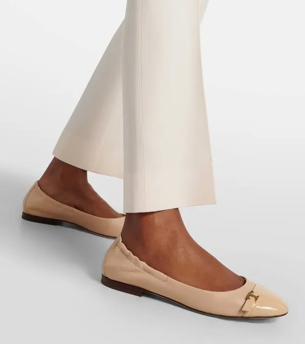 TOD'S Leather Ballet Flats - Pink