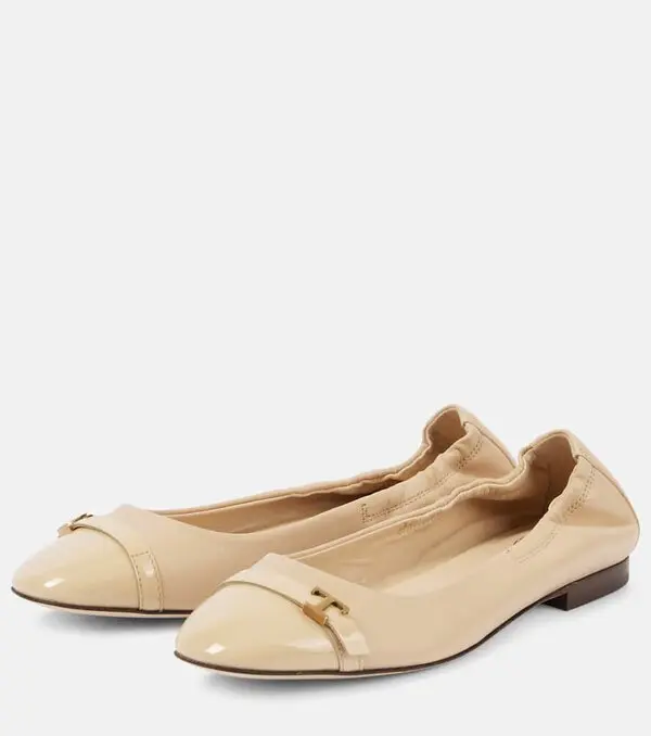TOD'S Leather Ballet Flats - Pink