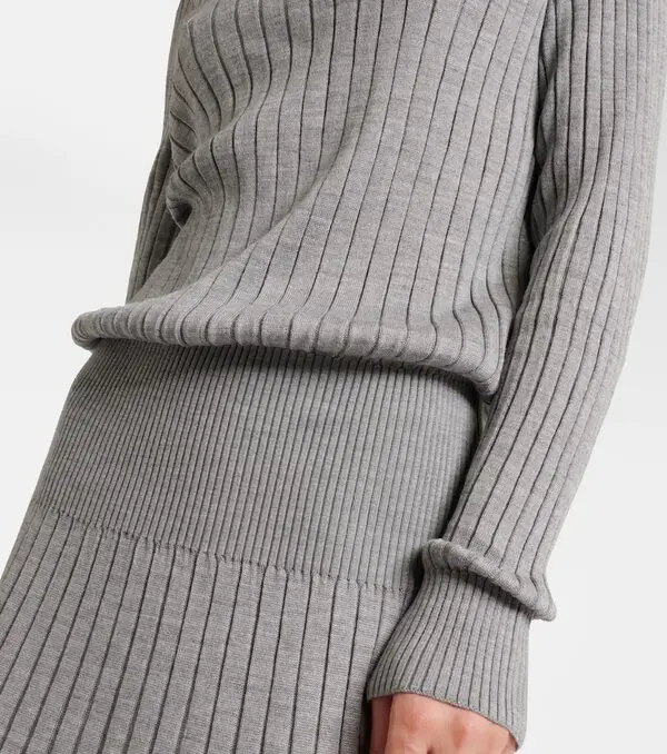 Proenza Schouler Eden Wool-blend Ribbed Midi Dress