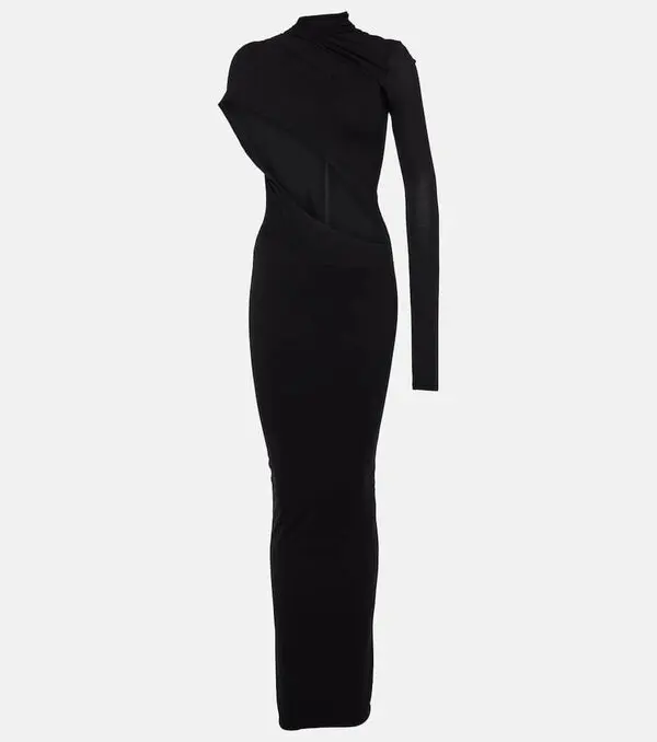 LAQUAN SMITH Asymmetric Cutout Gown