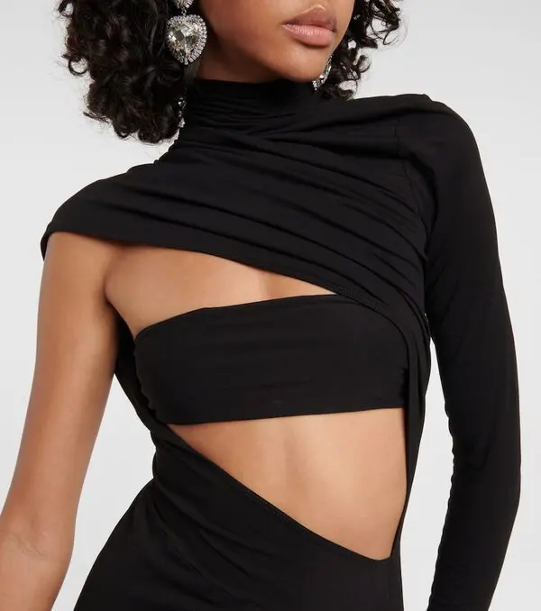 LAQUAN SMITH Asymmetric Cutout Gown