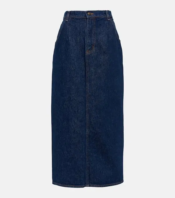 Magda Butrym Denim Midi Skirt