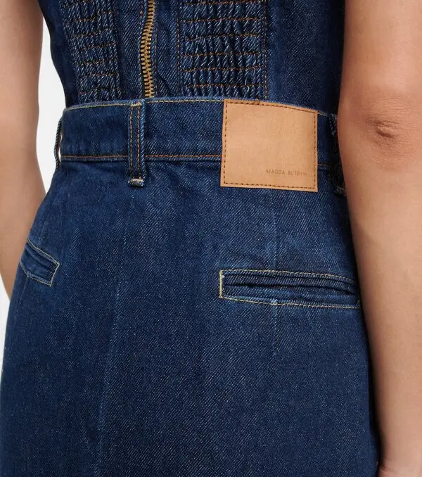Magda Butrym Denim Midi Skirt