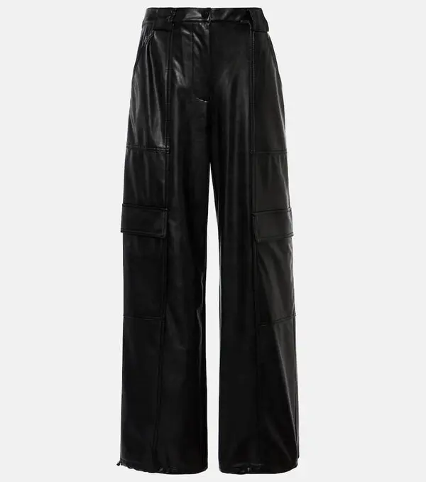 Simkhai Sofia Faux Leather Cargo Pants