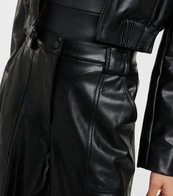 Simkhai Sofia Faux Leather Cargo Pants