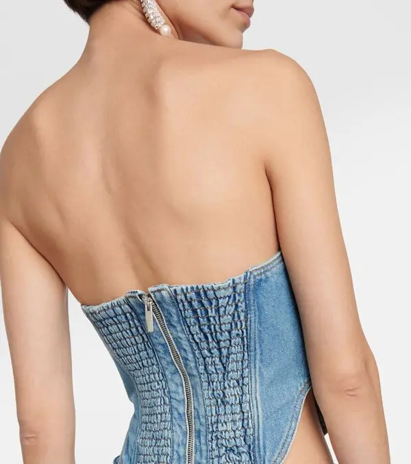 Magda Butrym Denim Bustier