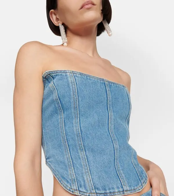 Magda Butrym Denim Bustier