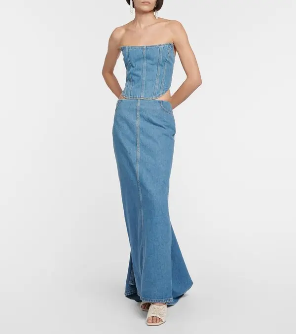 Magda Butrym Denim Bustier