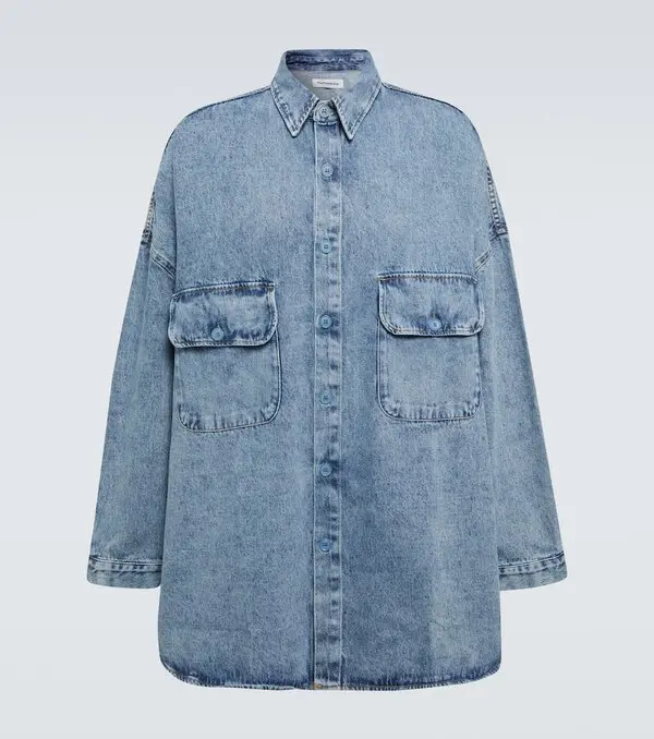 THE FRANKIE SHOP Dallas Denim Overshirt - Blue