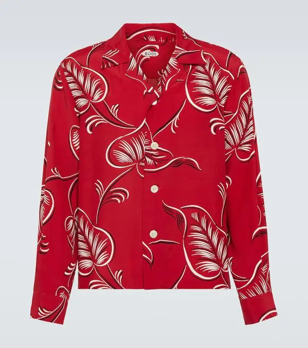 BODE Creeping Begonia Printed Shirt