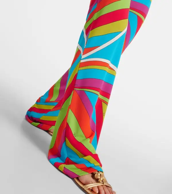 Emilio Pucci Iride Printed Straight Pants