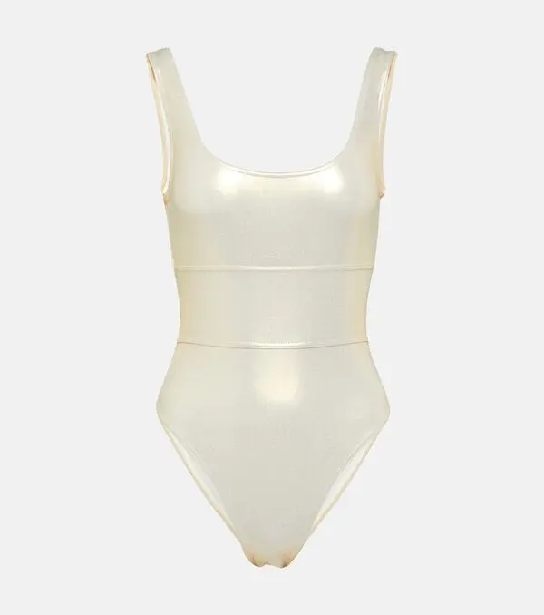 Melissa Odabash Perugia Metallic Swimsuit - Gold
