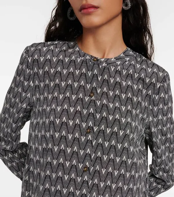 Veronica Beard Acacia Silk-blend Blouse