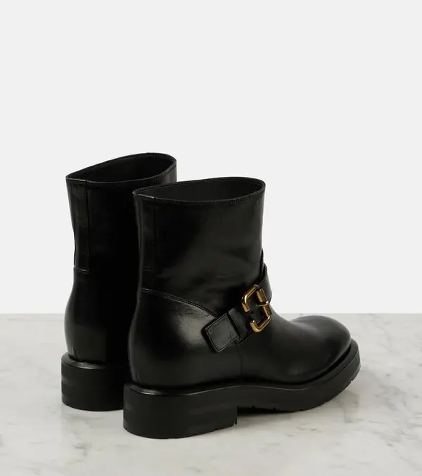 Chloé Coddington Leather Ankle Boots
