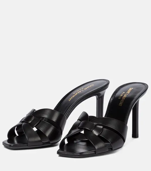 Saint Laurent Tribute 85 Leather Sandals