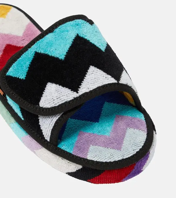 Missoni Cyrus Zigzag Terry Slides - Multicoloured