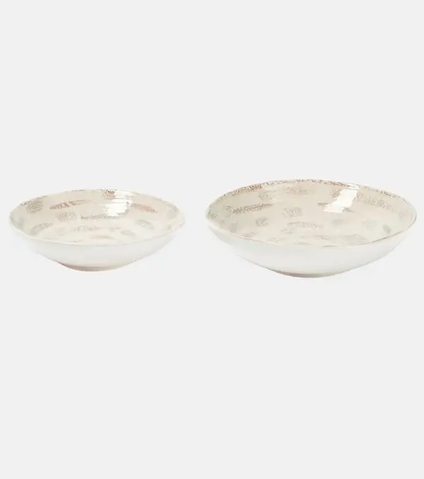 Brunello Cucinelli Tradition Set Of 2 Bowls - White