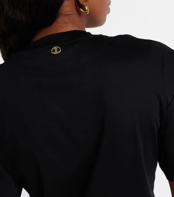 Rabanne Gathered Crop Top - Black