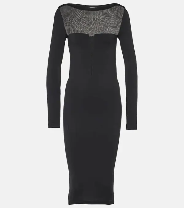 Wolford Venus Jersey Midi Dress - Black