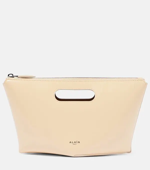 Alaïa Folded Mini Leather Clutch