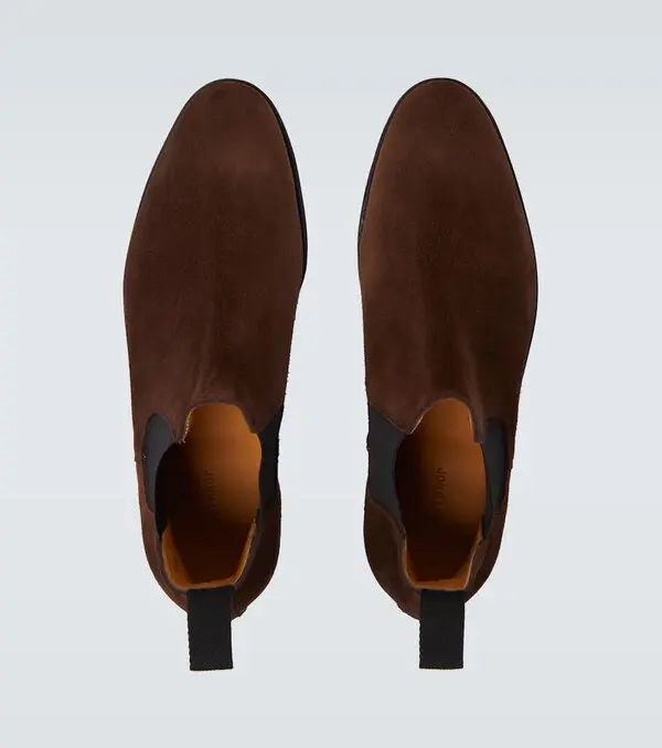 John Lobb Lawry Suede Chelsea Boots