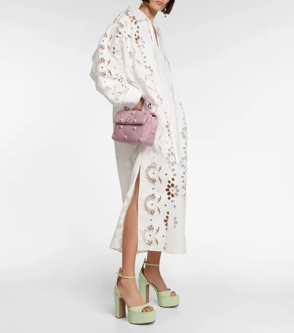 Valentino Garavani Vlogo Patent Leather Platform Sandals