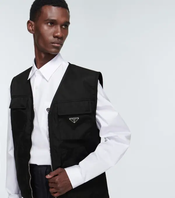 Prada Re-nylon V-neck Vest